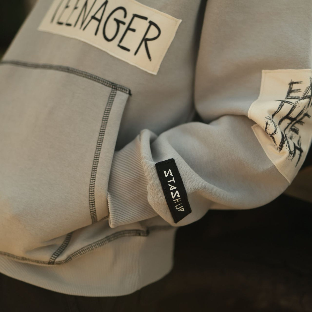 PATCHY GREY – STASH UP CLOTHING